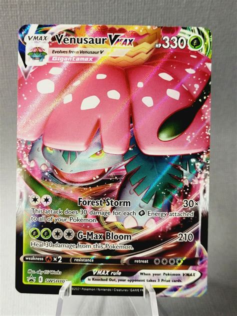 Mavin a06 Pokémon TCG Venusaur VMAX SWSH Black Star Promo SWSH102