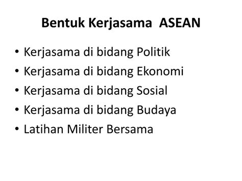Peran Indonesia Di Asean Dalam Bidang Ekonomi Ujian