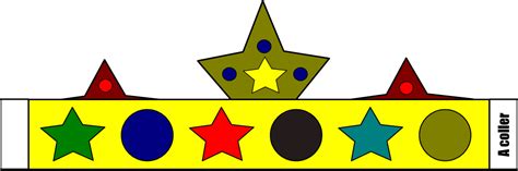 Coloriage couronne des rois à imprimer colorier et découper