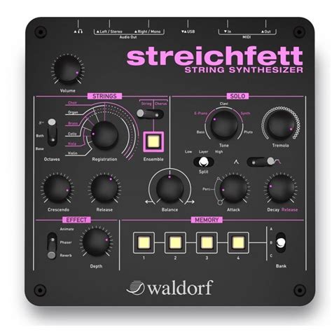 Waldorf Streichfett Syntezatory Samplery Instrumenty Klawiszowe