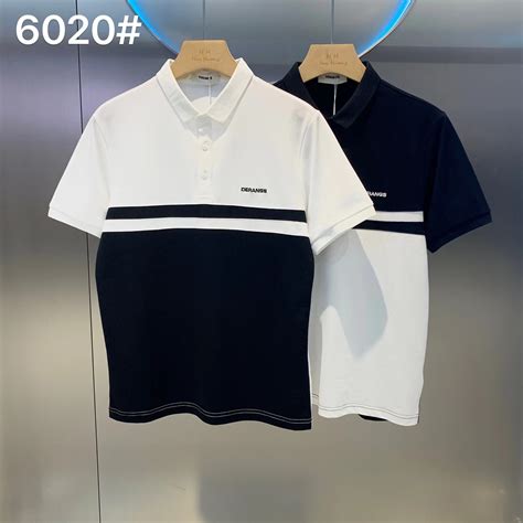 撞色Polo衫男士短袖夏季薄款2023新款高端翻领t恤休闲商务潮T上衣 虎窝淘