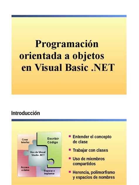 10 programacion orientada a objetos en visual basic net pdf herencia programación orientada