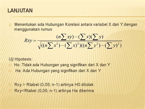 Persamaan Regresi Dan Koefisien Korelasi Bahasan Analisis Regresi