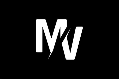 Monogram MV Logo Design Graphic By Greenlines Studios Creative Fabrica