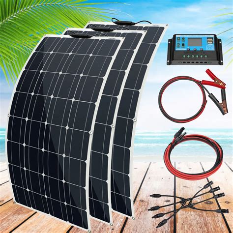 Kit De Painel Solar Flex Vel Monocristalino C Lulas Solares De Alta