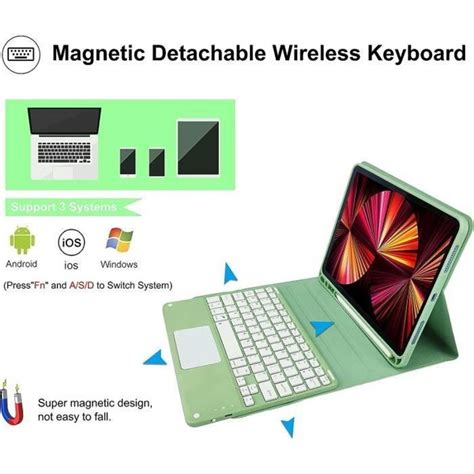Clavier Pour Tablette Tactile Trackpad Ensemble En Avec Clavier Et