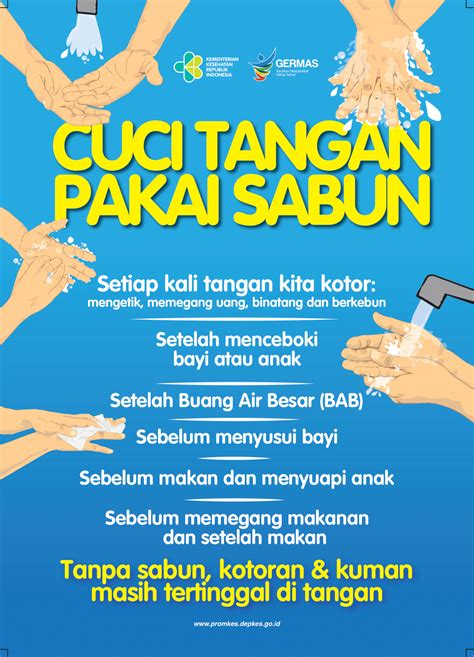 Poster Kesehatan Cuci Tangan