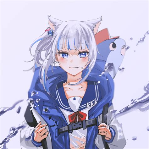 Gawr Gura And Bloop Hololive And 1 More Drawn By Set7 Danbooru
