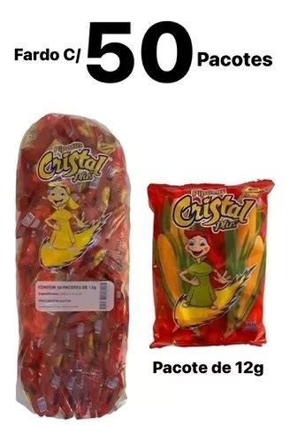 Mini Pipoca Doce Cristal Fardo C 50 Unidades Atacado MercadoLivre