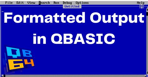 formatted output in qbasic computer for see and neb