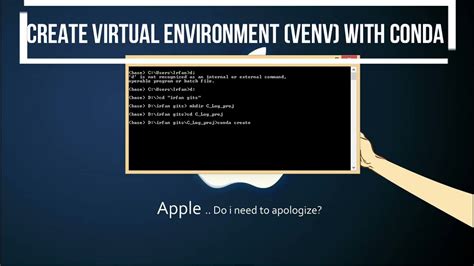 Create Virtual Environment Venv With Conda YouTube