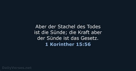 4 September 2023 Bibelvers Des Tages LU12 1 Korinther 15 56