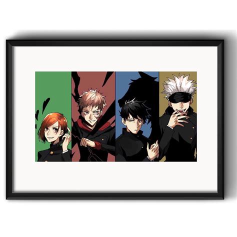 Placas Decorativas Quadros Animes Em MDF Jujutsu Kaisen Shopee Brasil