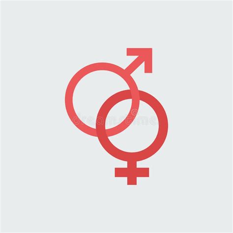 Silhouette Icon Symbol Of Mars And Venus Stock Vector Illustration Of