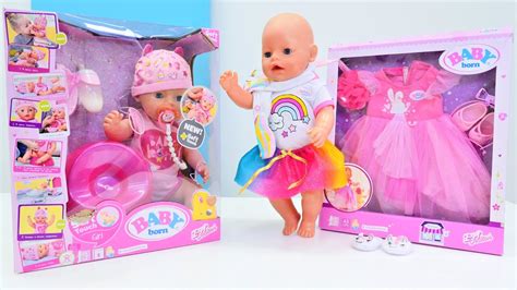 Baby Born yeni oyuncak bebek ve yeni elbise açıyoruz Evcilik oyunu