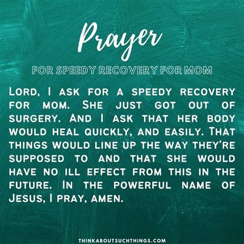 Prayers For Sick Mom To Bring God S Healing Touch Think About Such