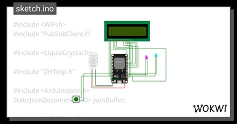 Lcd Dht Led C Wokwi ESP32 STM32 Arduino Simulator