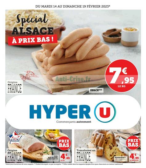 Anti crise fr Catalogue Hyper U du 14 au 19 février 2023 Nord HYPER