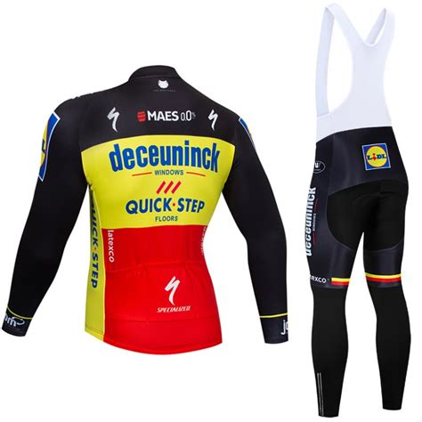 Ensemble cuissard vélo et maillot cyclisme hiver pro DECEUNINCK QUICK