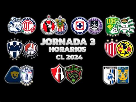 HORARIOS CANALES Y FECHAS DONDE VER LA JORNADA 3 LIGA MX CLAUSURA