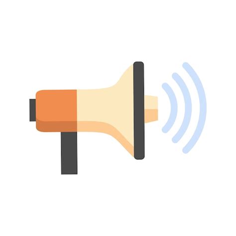Megáfono icono altavoz sonido Vector Premium
