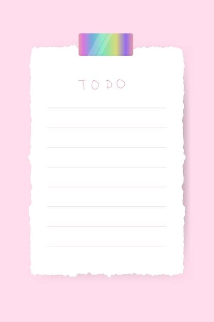 Trozo De Papel Rasgado Cuaderno De Notas Todo Ilustraci N Vectorial