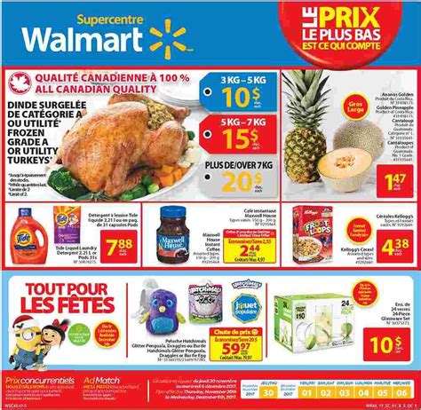 Circulaire Walmart Spéciaux Promotions Rabais Semaine Circulaire