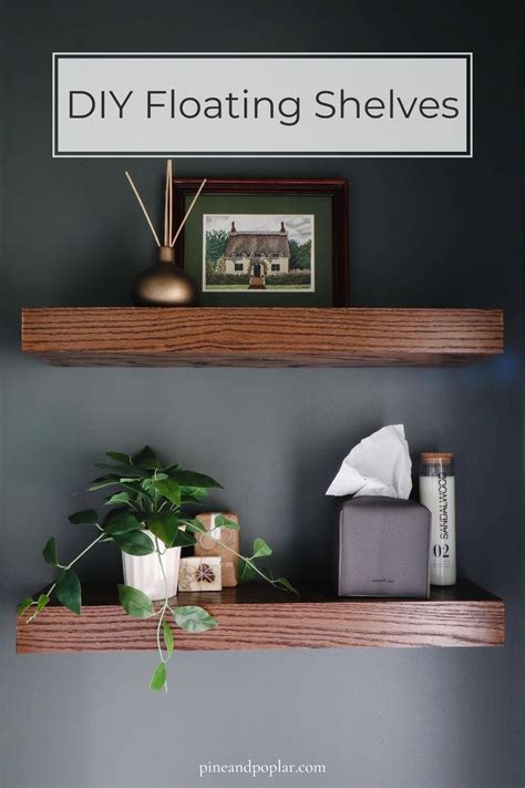 Easy DIY Floating Shelves Pine And Poplar