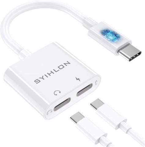 Synilton USB C Splitter für Audio und Laden 2 in 1 USB Typ C Kopfhörer