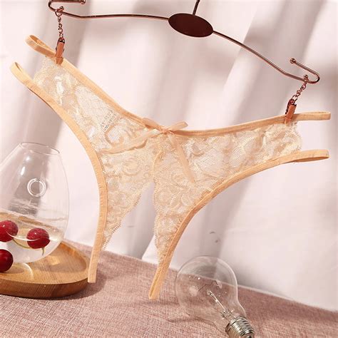 Sexy Frauen Aush Hlen Offene Schritt Tanga Slips Erotische Dessous