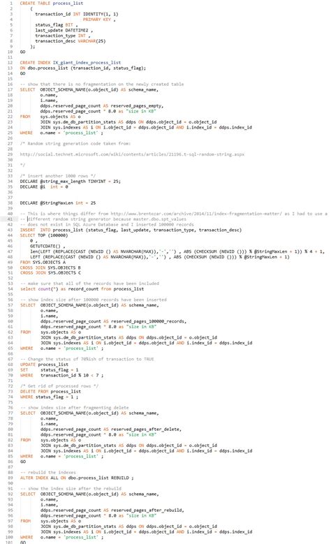 Index Fragmentation In Azure Sql Database Sqlservercentral