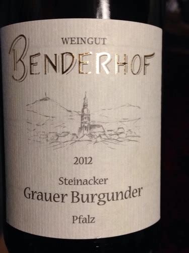 Benderhof Steinacker Grauer Burgunder Vivino Australia