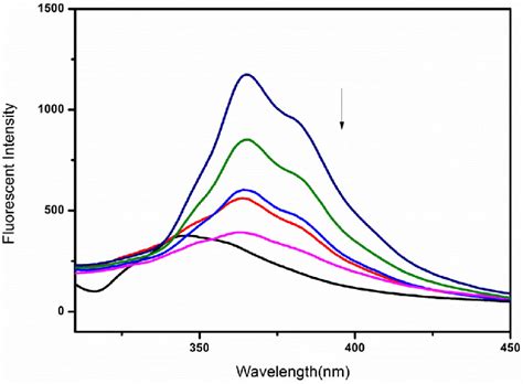 Emission spectra of EB DNA EB ¼ 10 mM DNA ¼ 200 mM in 10 mM Tris HCl