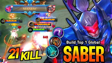 21 Kills MANIAC 100 Build Saber Cooldown Reduction Build Top 1