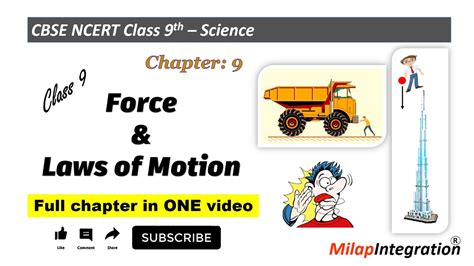 Force Laws Of Motion Chapter 9 CBSE NCERT Science Class 9 Milap