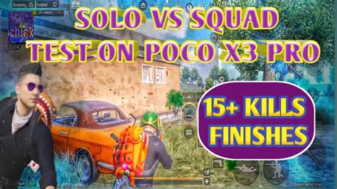 Solo Vs Squad 15 Finishes Kills Only In Pochinki Bgmi Pubg Mobile