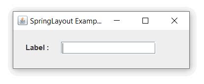 SpringLayout Java Swing Example StackHowTo