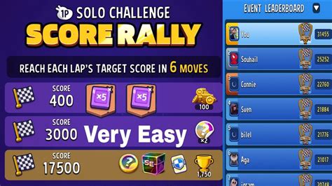 Multiplier Madness Rainbow Solo Challenge Score Rally 17500 Score