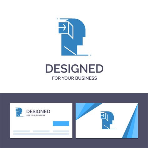 Creative Business Card And Logo Template Door Human Inner Mind Minded