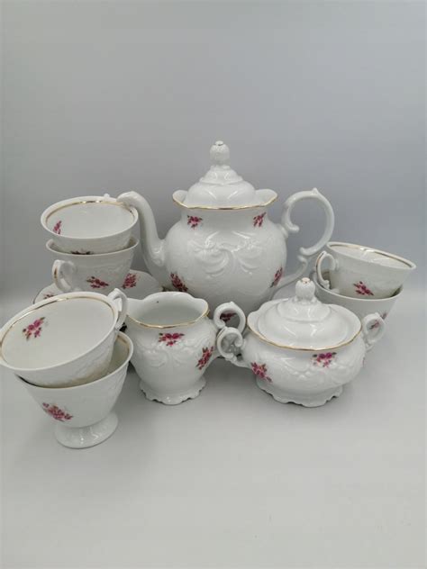 SERWIS WAWEL DO KAWY HERBATY PORCELANA Z PRL 11977472651 Oficjalne