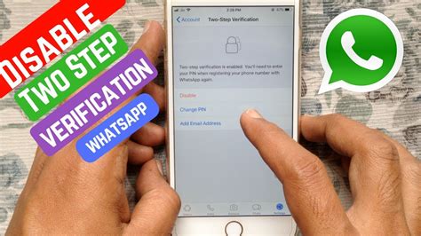 How To Disable Two Step Verification In Whatsapp Youtube