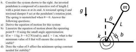 solved 6 consider the system shown to the right an