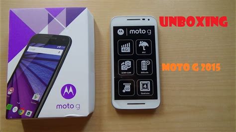 Unboxing Motorola Moto G 3rd YouTube