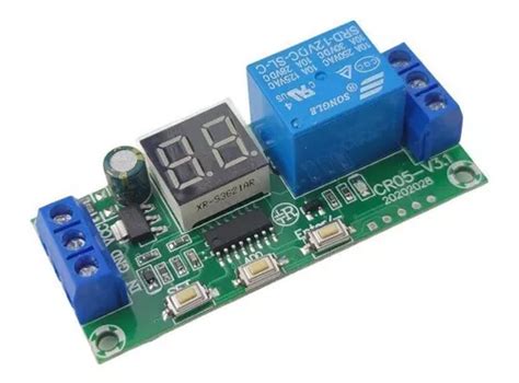 Temporizador Ajustable Relé 12v Multifunción 0 1s 99h MercadoLibre