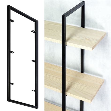 WSPORNIK DO PÓŁKI DREWNIANEJ NA ŚCIANĘ WSPORNIK POD 3 PÓŁKI CZARNY LOFT