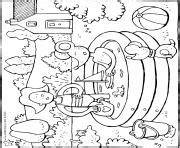 Coloriage piscine à imprimer Dessin piscine