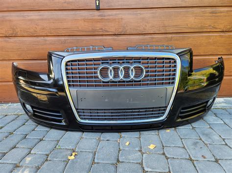 Audi A3 8p zderzak przedni xenon przód spryskiwacze kompletny