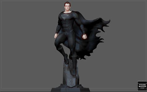 Arquivo STL SUPERMAN NEGRO LIGA DE LA JUSTICIA JACK SNYDER CORTE HENRY