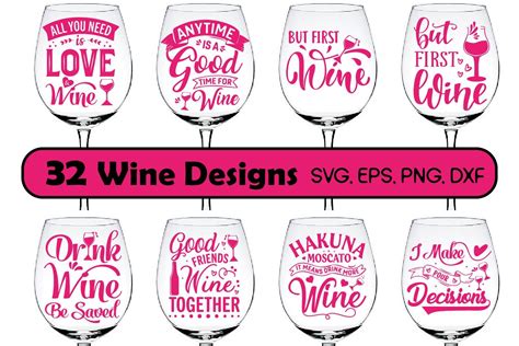 Wine Quotes SVG Bundle Wine Lovers Wine Glass Sayings By Paper