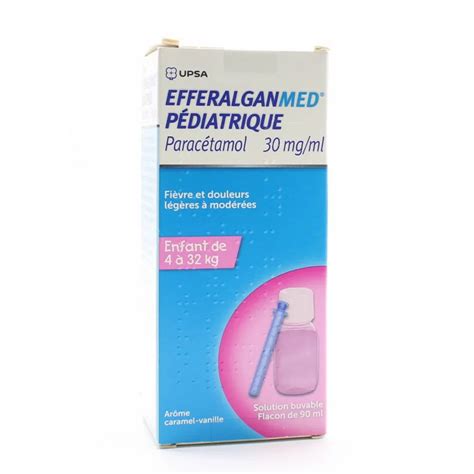 Efferalganmed Pédiatrique Paracétamol 30mg ml 90ml
